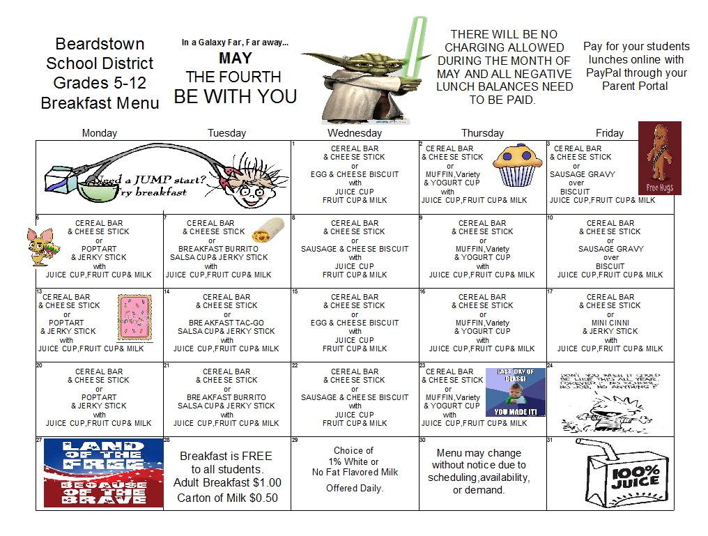 Beardstown CUSD 15 - Breakfast Menus